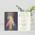 Jesus Divine Mercy First Holy Communion Invitation | Zazzle