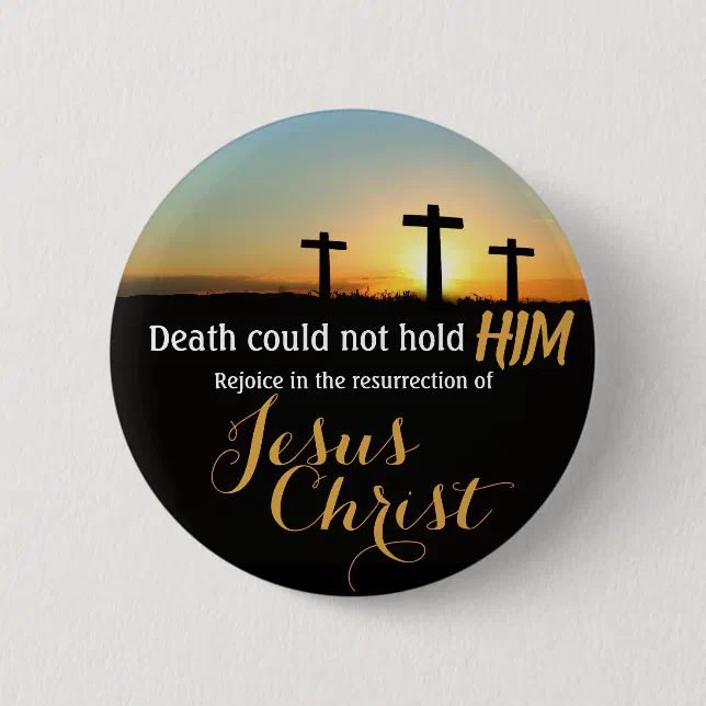 Jesus Easter Cross Resurrection Pin Button | Zazzle