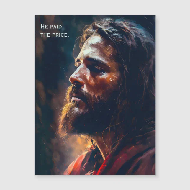 Jesus Easter - He Paid The Price - Redeemed Magnet | Zazzle