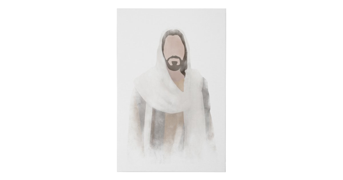 Jesus Faceless Canvas | Zazzle