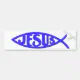Jesus Fish (Bumper Sticker Blue) | Zazzle