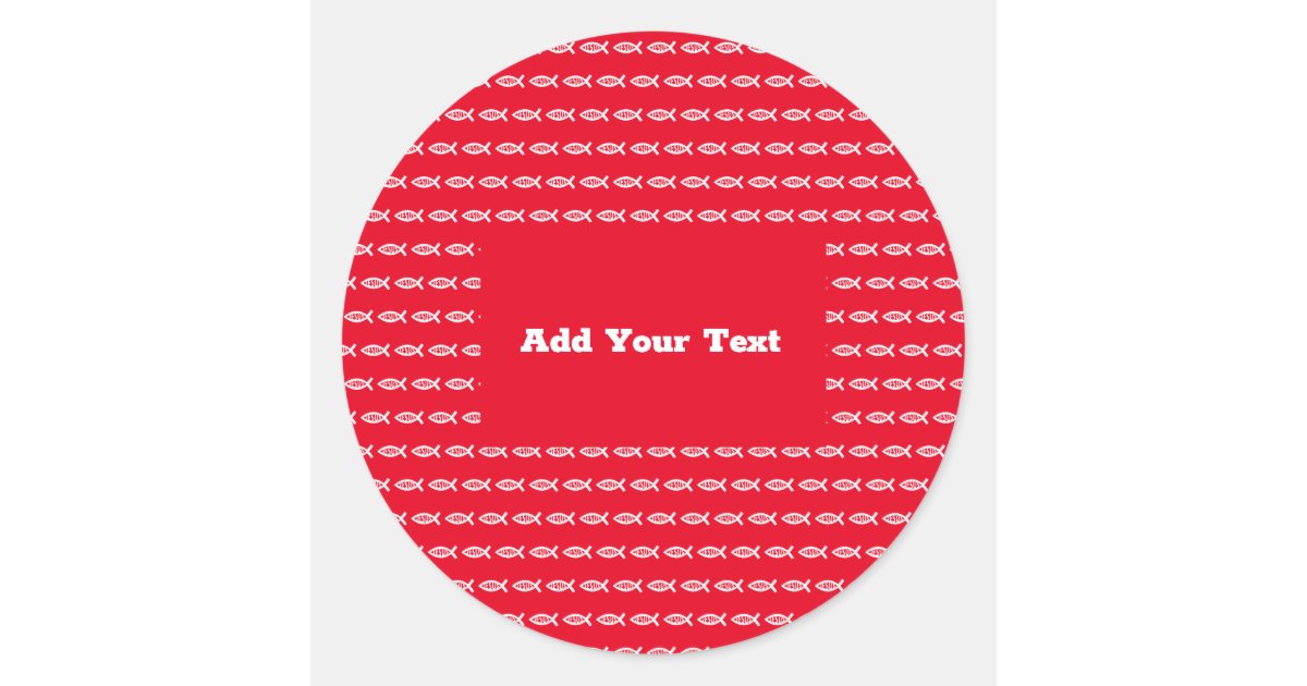 Jesus Fish Christian ichthys Symbol Classic Round Sticker | Zazzle