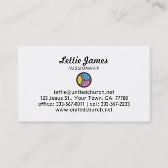 Jesus Fish Trinity Stained Glass Multicolored Logo Business Card | Zazzle
