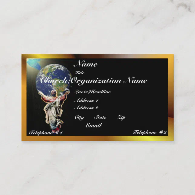 Jesus For The World Business Card | Zazzle
