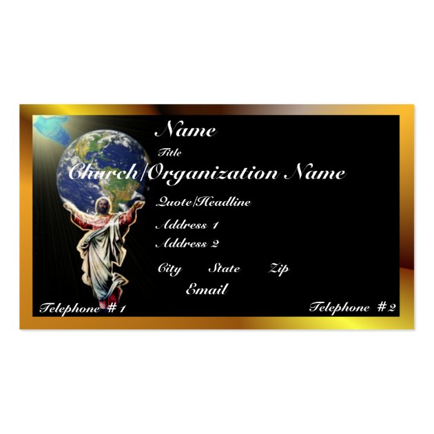 Jesus For The World Business Card Templates
