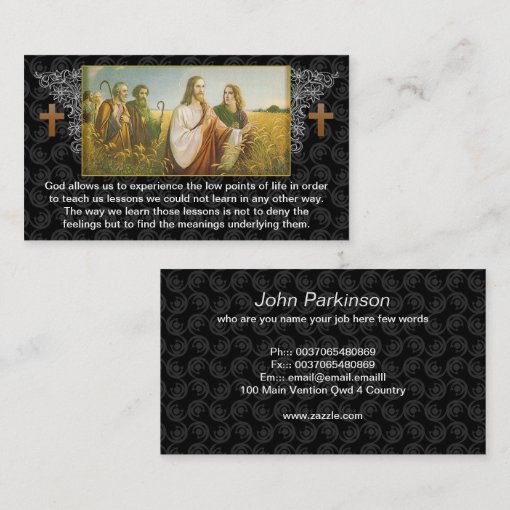 Jesus god religious business card design | Zazzle