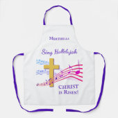 Jesus HALLELUJAH CHRIST IS RISEN Easter Apron | Zazzle
