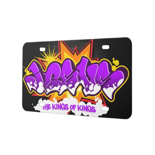 Jesus Hip Hop Graffiti License Plate | Zazzle