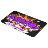 Jesus Hip Hop Graffiti License Plate | Zazzle