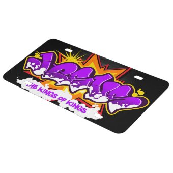 Jesus Hip Hop Graffiti License Plate | Zazzle