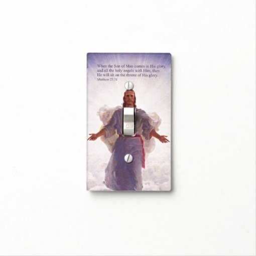 Jesus & his Angels 1 Light Switch Cover | Zazzle