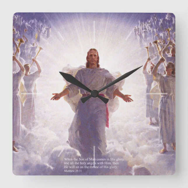 Jesus & his Angels 1 Wall Clock | Zazzle