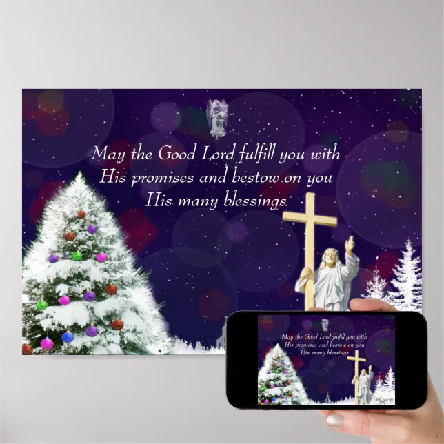 Jesus in Snow Poster | Zazzle