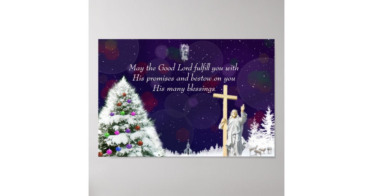 Jesus in Snow Poster | Zazzle
