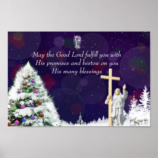Jesus in Snow Poster | Zazzle