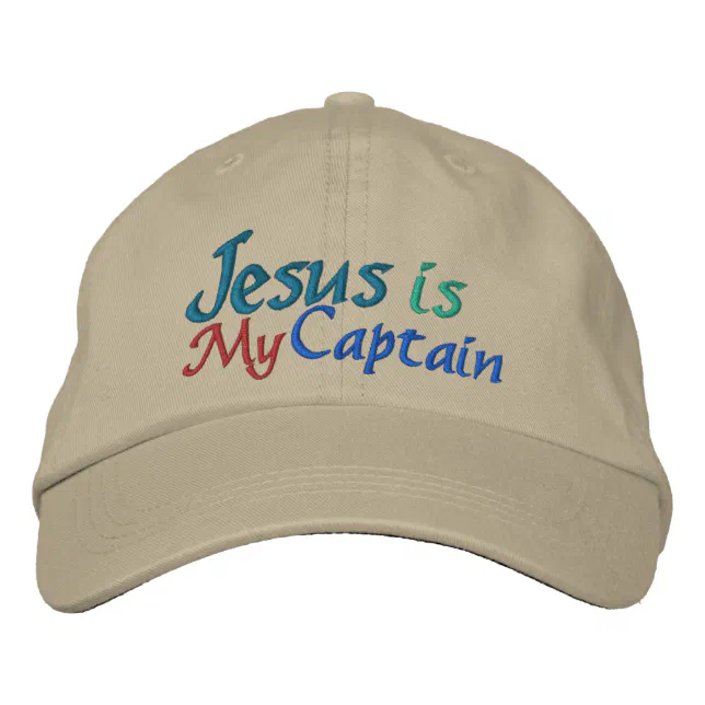 Jesus Is My Captain by SRF Embroidered Baseball Hat | Zazzle