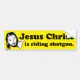 Jesus is riding shotgun Bumper Sticker | Zazzle