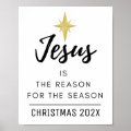 Jesus is the Reason for the Season Christmas Poster | Zazzle