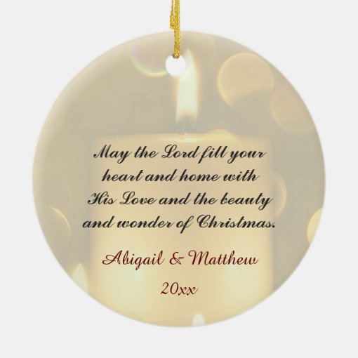 Jesus Light of the World Bible Verse Ornament | Zazzle