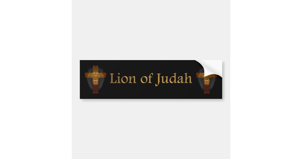 Jesus Lion of Judah Bumper Sticker | Zazzle