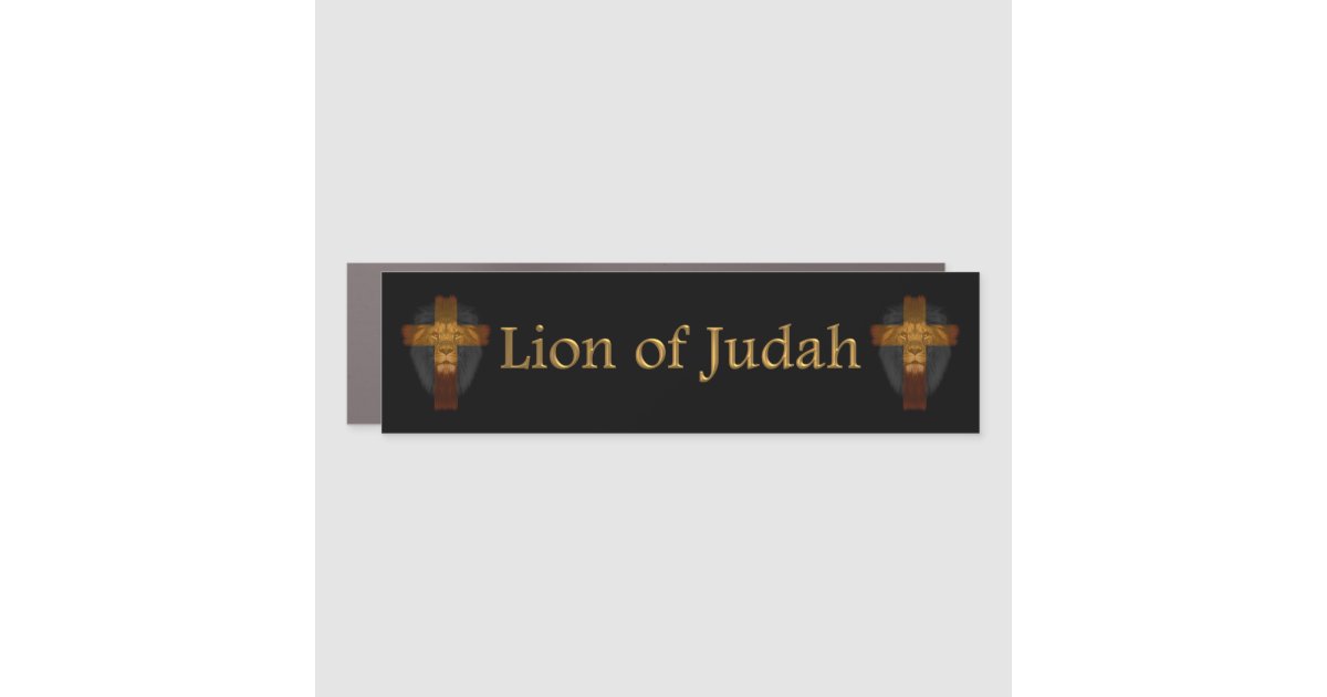 Jesus Lion of Judah Car Magnet Bumper Sticker | Zazzle