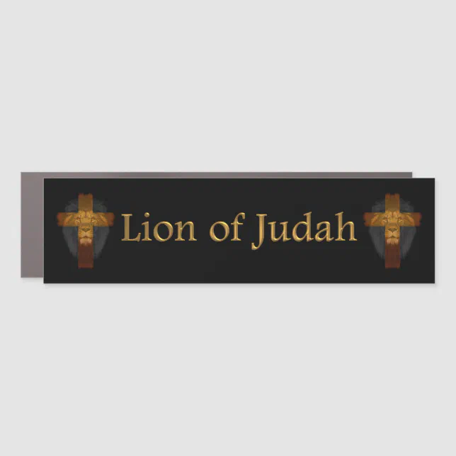 Jesus Lion of Judah Car Magnet Bumper Sticker | Zazzle