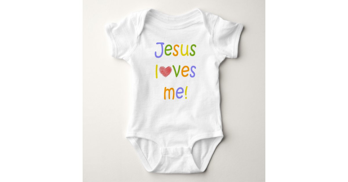 Jesus Loves Me Infant Creeper | Zazzle