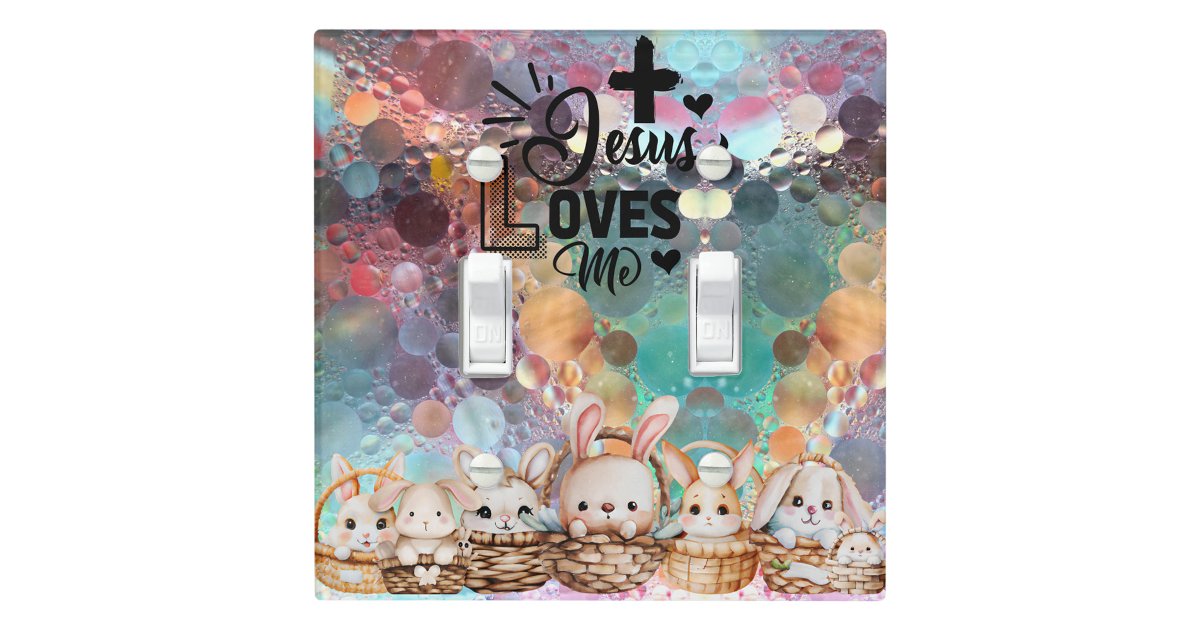 Jesus Loves me Light Switch Cover | Zazzle
