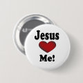 Jesus Loves Me Pinback Button | Zazzle