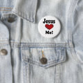 Jesus Loves Me Pinback Button | Zazzle