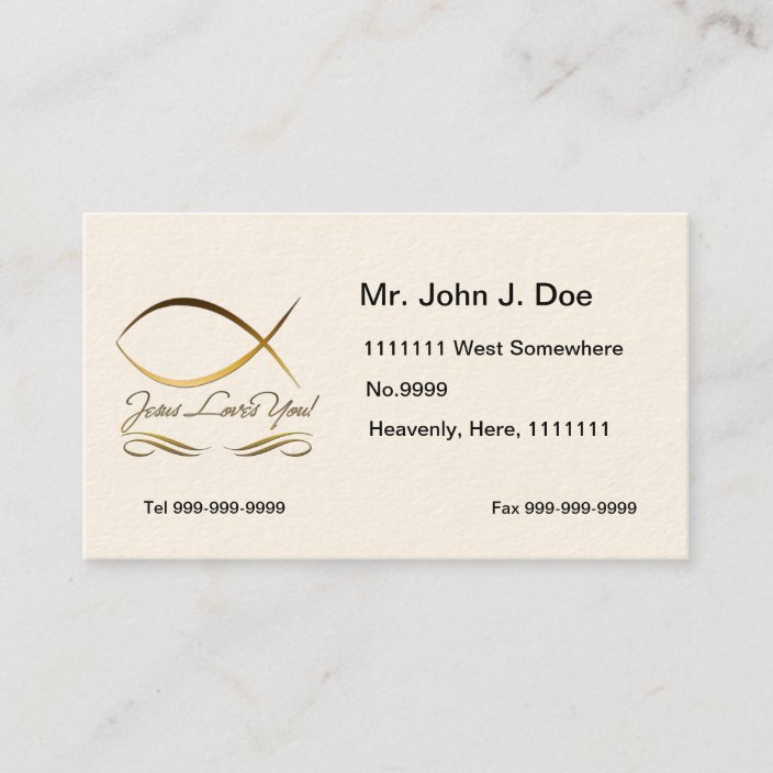 Jesus Loves You Business Card | Zazzle.com