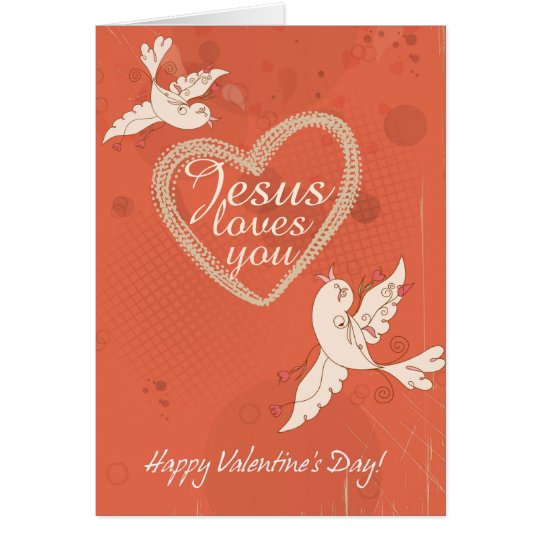 Jesus Loves You Custom Valentine's Day Card | Zazzle.com