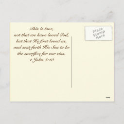 Jesus Loves You Easter Postcard | Zazzle