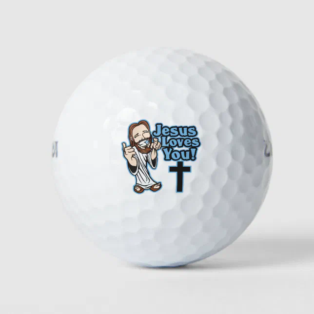 Jesus Loves You Golf Balls | Zazzle
