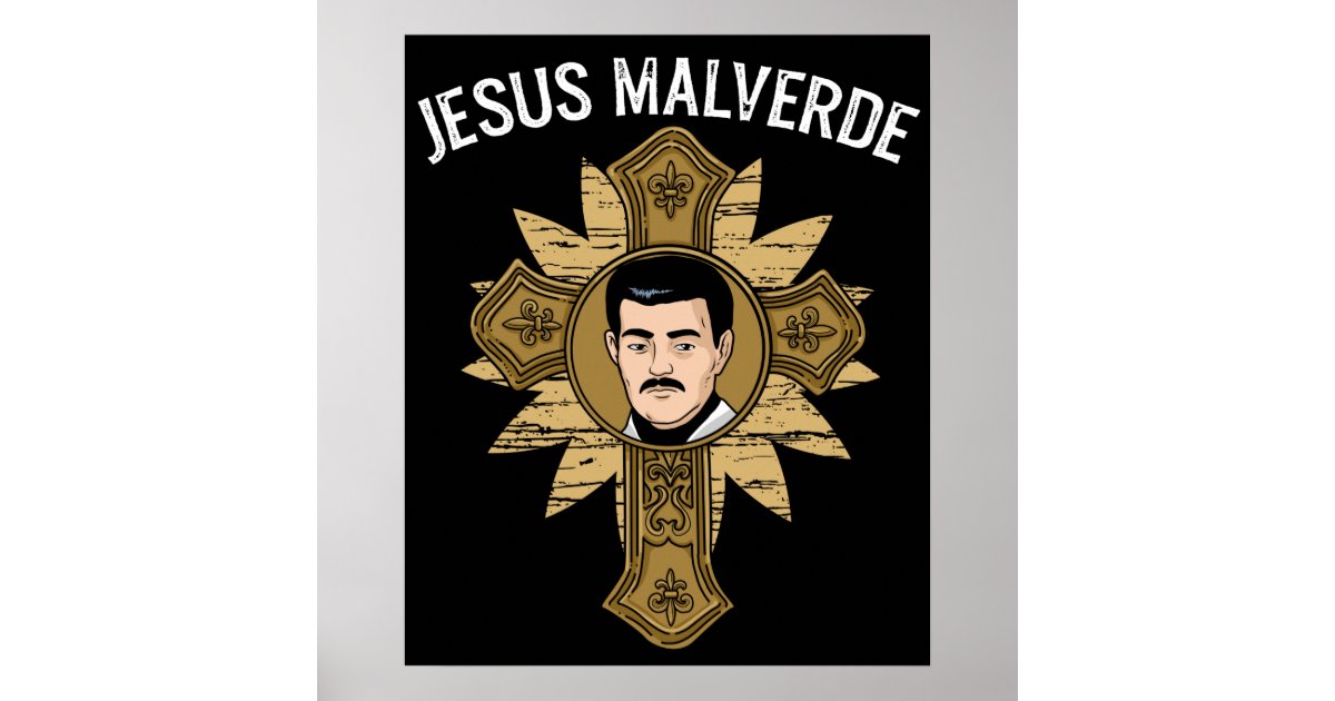 Jesus Malverde Religion Mexico Gift Jesus Malverde Poster | Zazzle