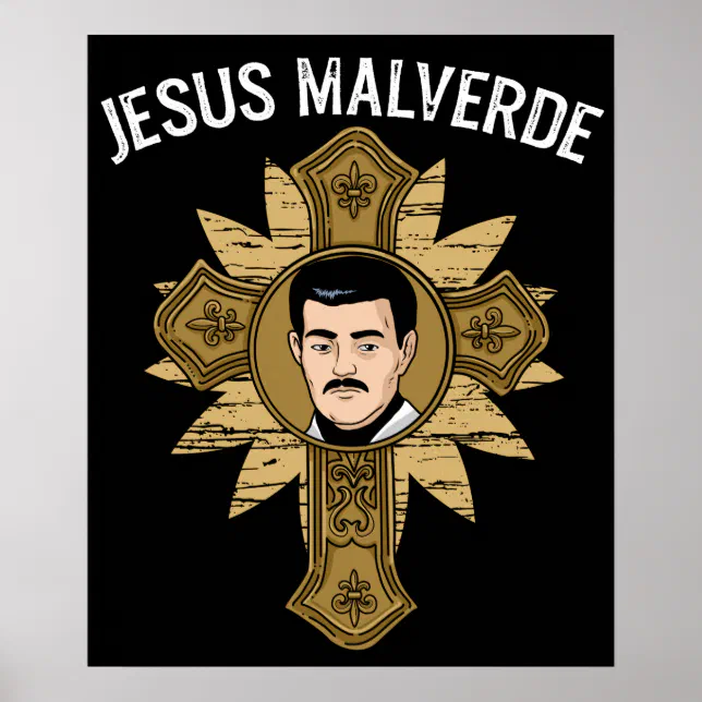 Jesus Malverde Religion Mexico Gift Jesus Malverde Poster | Zazzle