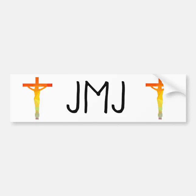 Jesus Mary Joseph Bumper Sticker | Zazzle
