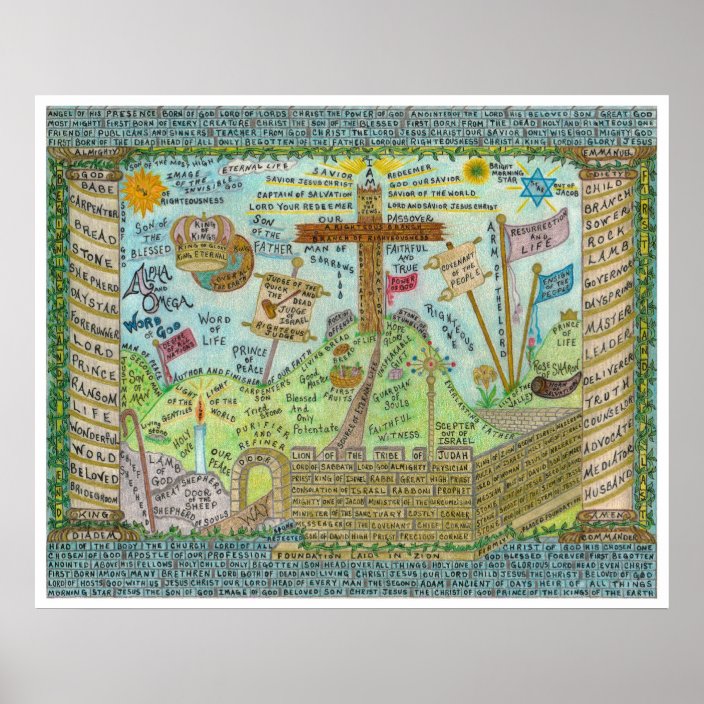 Jesus' Names Poster | Zazzle.com