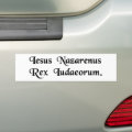 Jesus of Nazareth, King of the Jews. Bumper Sticker | Zazzle