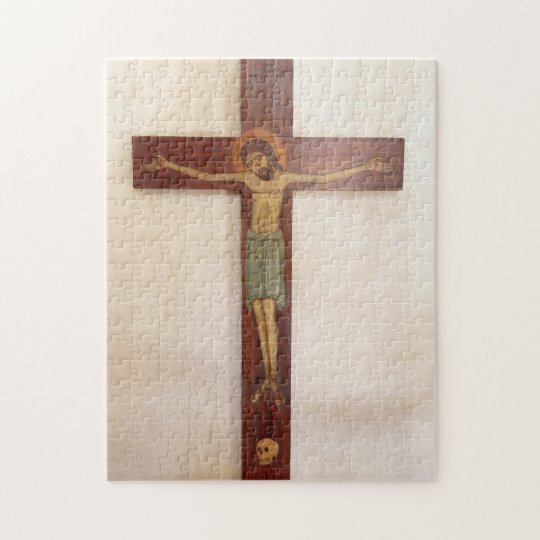 Jesus On The Cross Art Jigsaw Puzzle | Zazzle.com