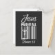 Jesus Paid all Price Barcode God Christian Postcard | Zazzle