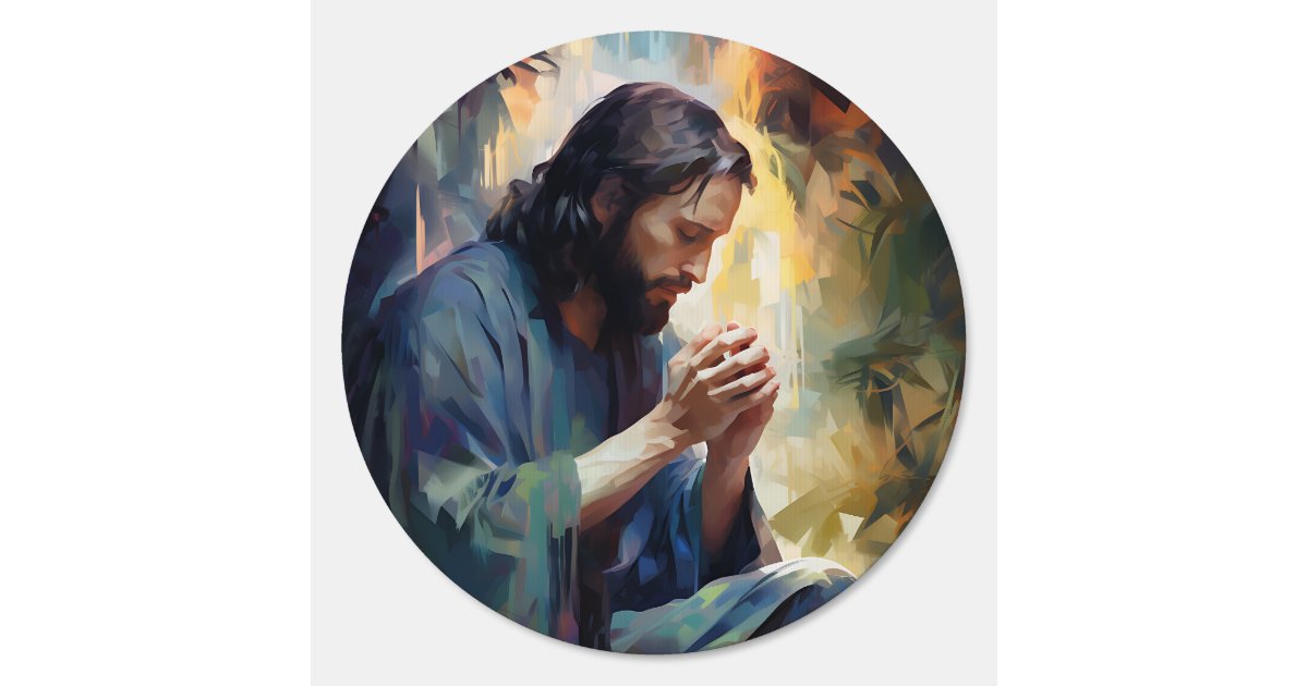 Jesus Praying Yard Sign | Zazzle