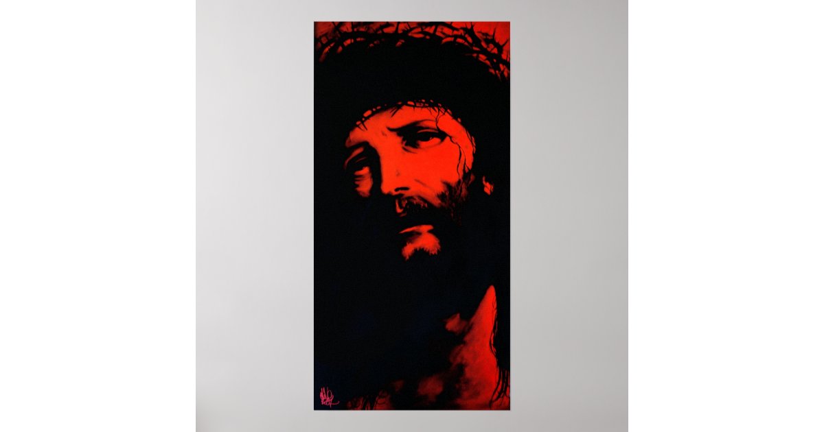 Jesus "red" Christ Poster | Zazzle