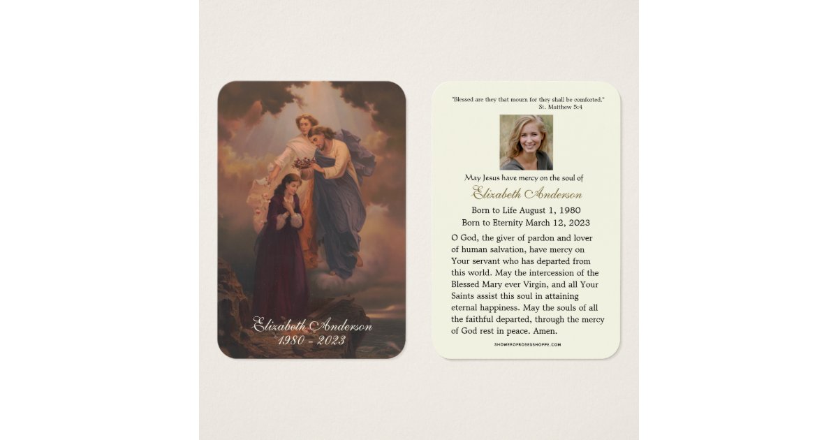 Jesus Religious Christian Funeral Holy Card | Zazzle