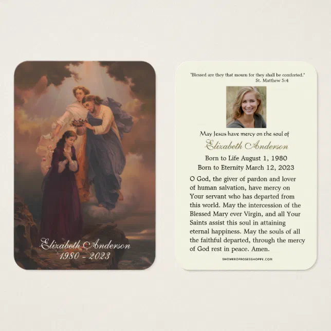 Jesus Religious Christian Funeral Holy Card | Zazzle