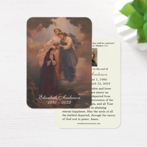 Jesus Religious Christian Funeral Holy Card | Zazzle