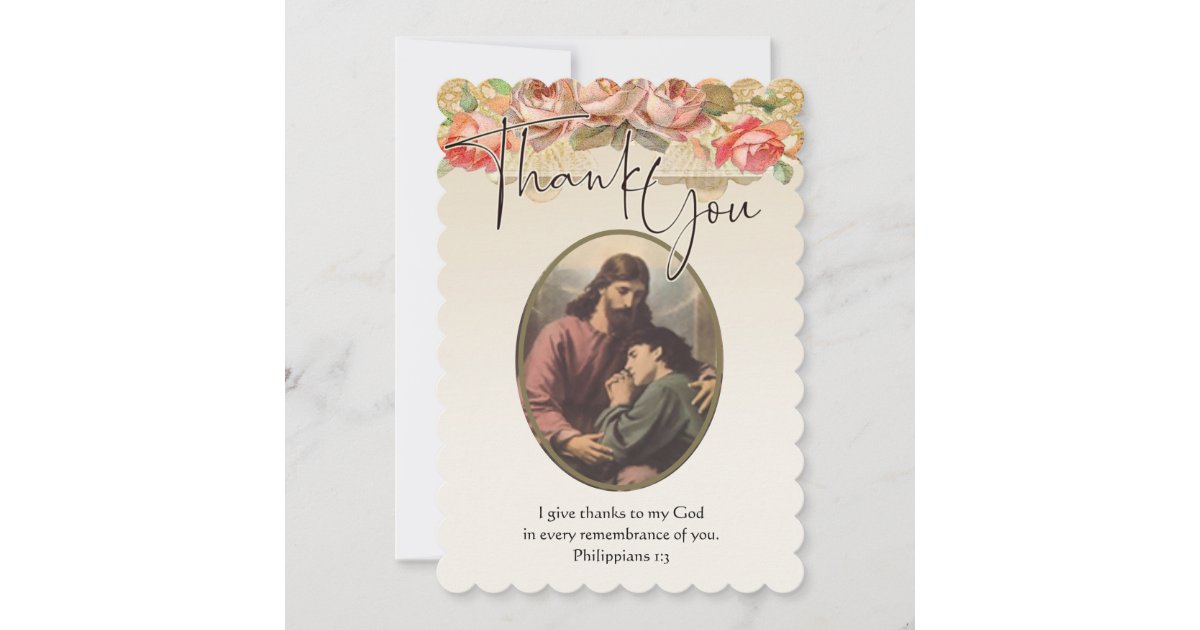 Jesus Religious Sympathy Condolence Thank You | Zazzle