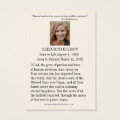 Jesus Resurrection Funeral Prayer Holy Card | Zazzle