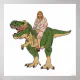Jesus Riding T-Rex Poster | Zazzle
