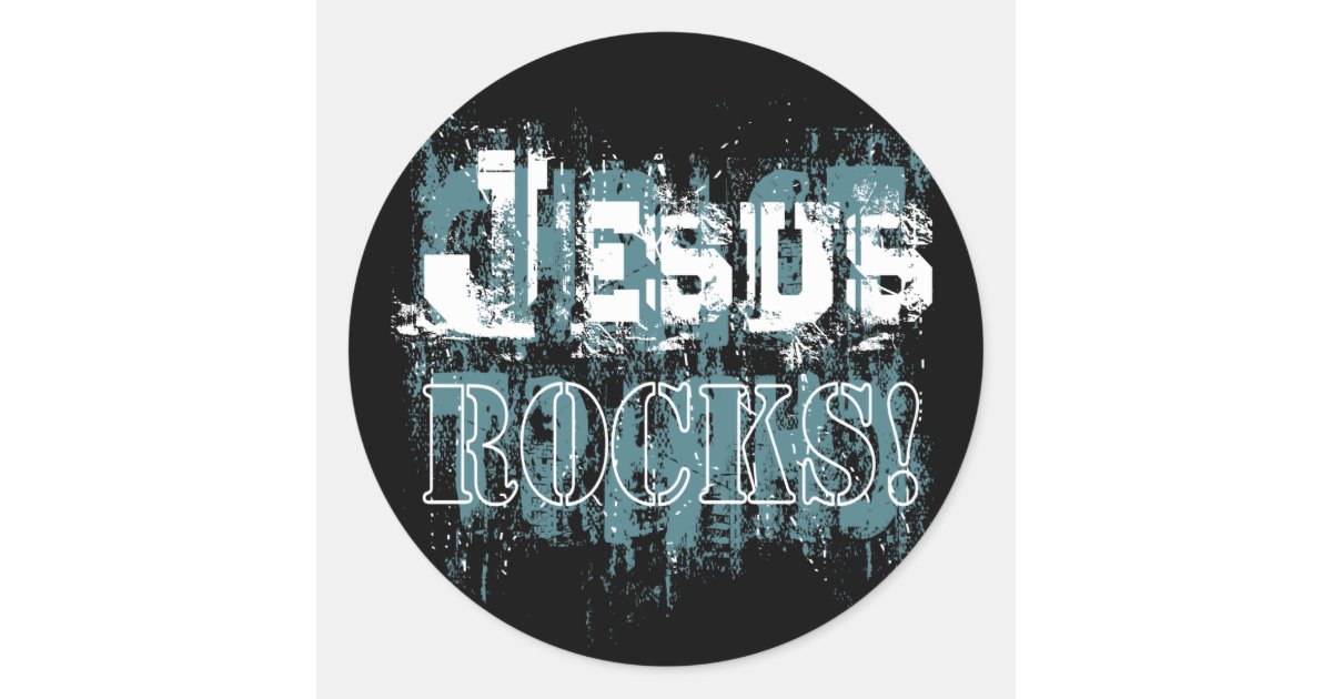 Jesus Rocks! Sticker | Zazzle